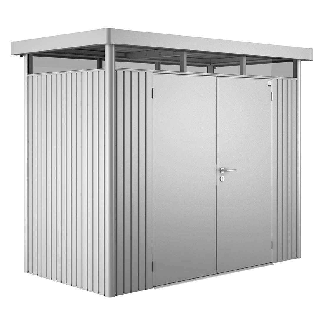 Biohort HighLine Seitendach 282x195x222cm Quarzgrau-Metallic | Garten ...