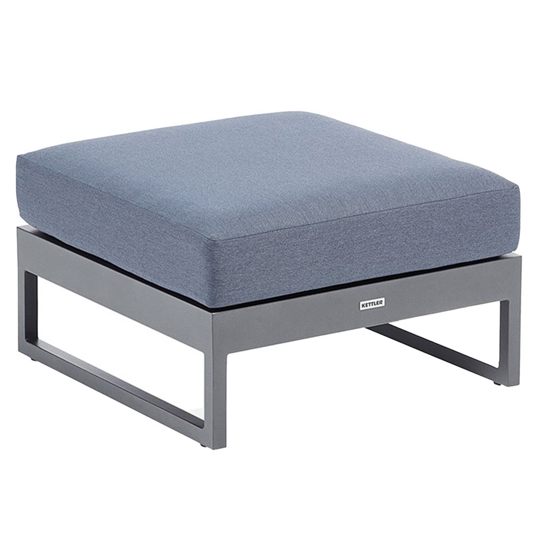 Kettler Ocean Skid Platform Hocker Aluminium/Acryl Anthrazit Matt/Brisa ...