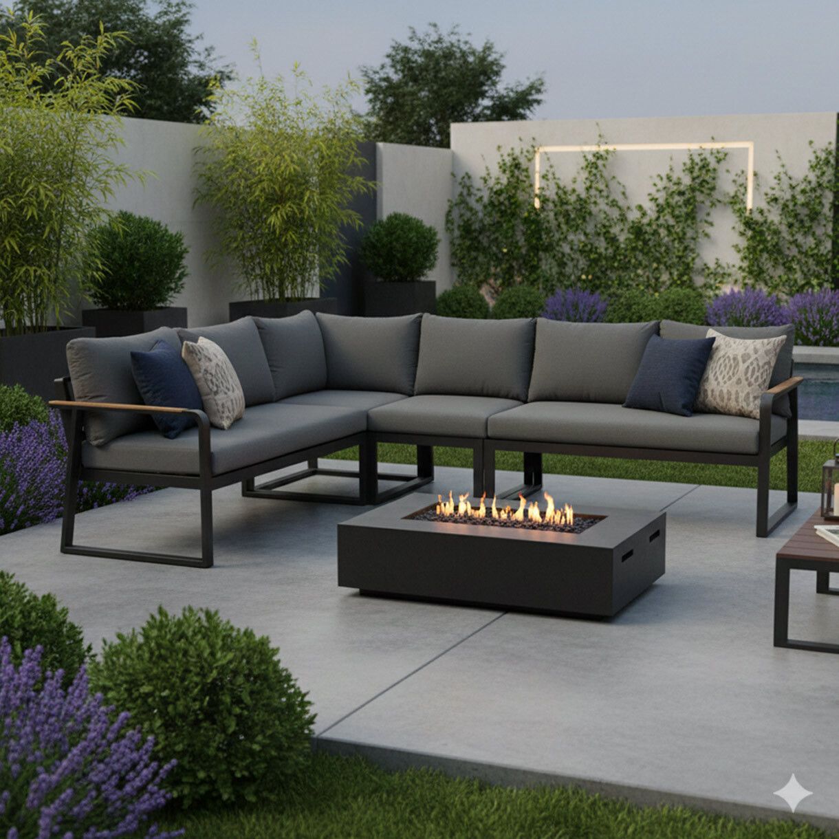 Sungörl Limone Dininglounge Aluminium/Olefin Anthrazit