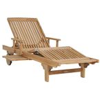 Zebra Bueno Deckchair mit abnehmbaren Fußteil Teakholz Natur