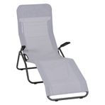 Acamp Calypso Bäderliege Stahl/Acatex Anthrazit/Taupe | Garten und Freizeit