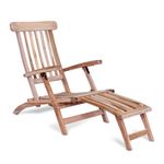 Zebra Bueno Deckchair mit abnehmbaren Fußteil Teakholz Natur | Garten ...