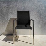 Solpuri Dance Stapelsessel Edelstahl/Textilene Silber/Coal