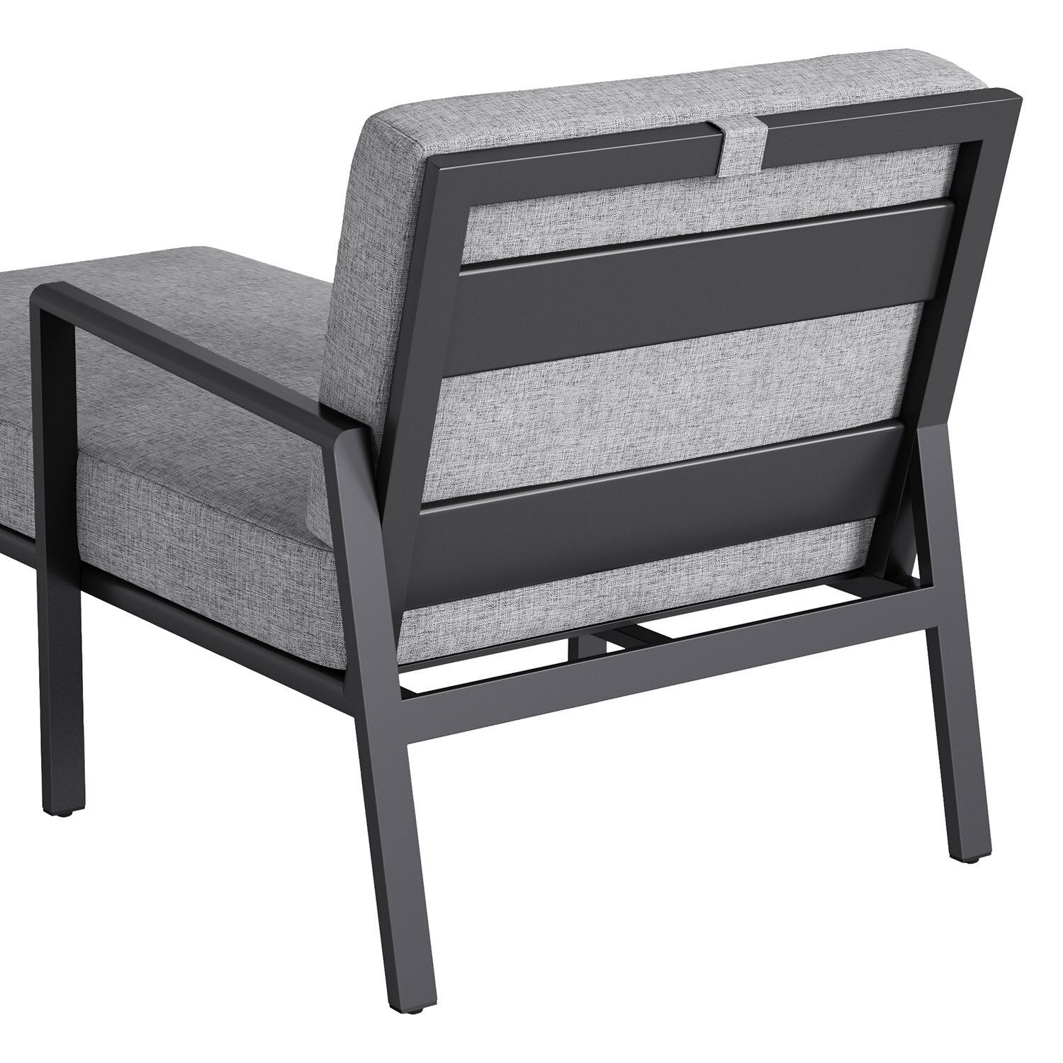 Kettler Zenith Chaiselongue Aluminium/Olefin Anthrazit/Hellgrau