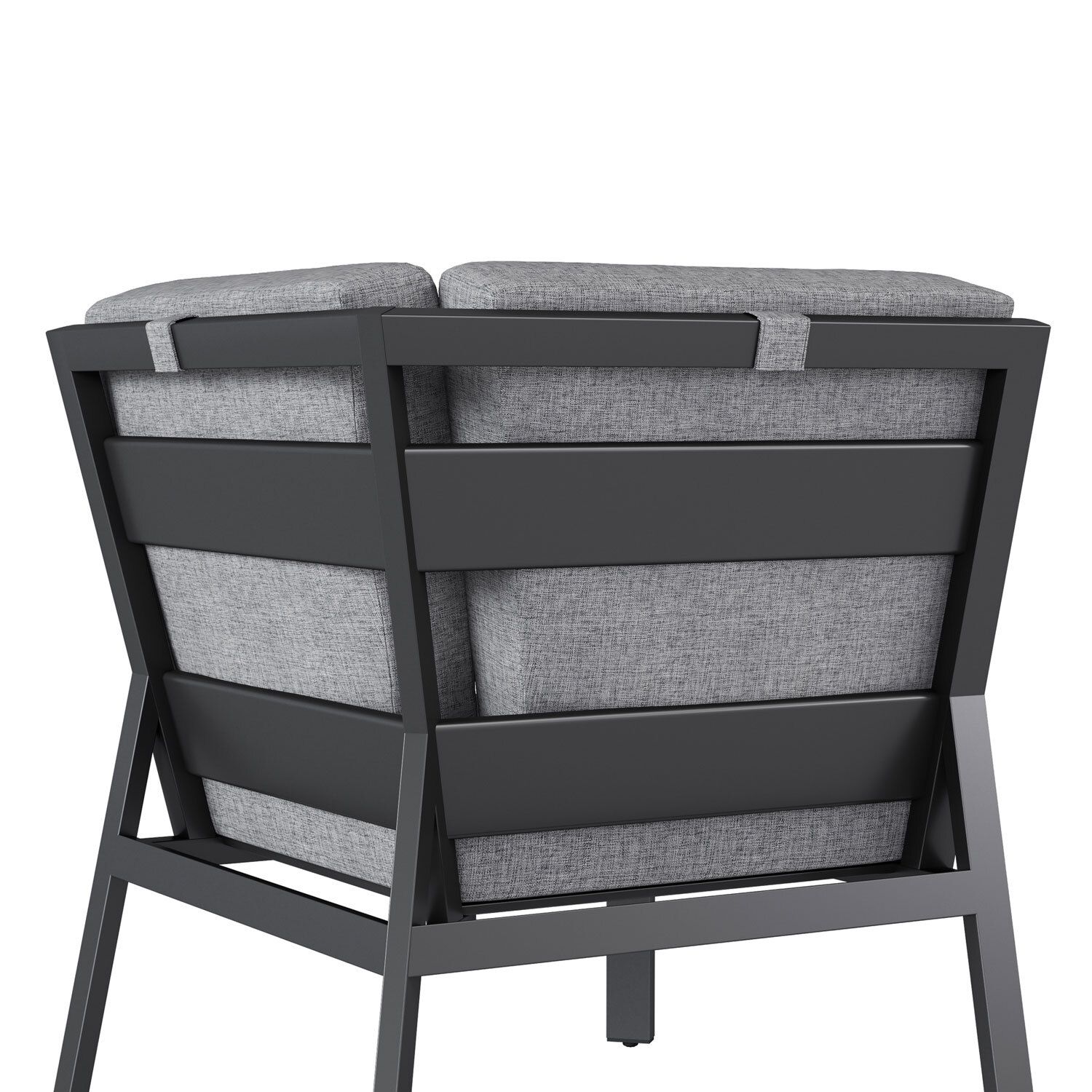 Kettler Zenith Eck-/Endmodul Aluminium/Olefin Anthrazit/Hellgrau