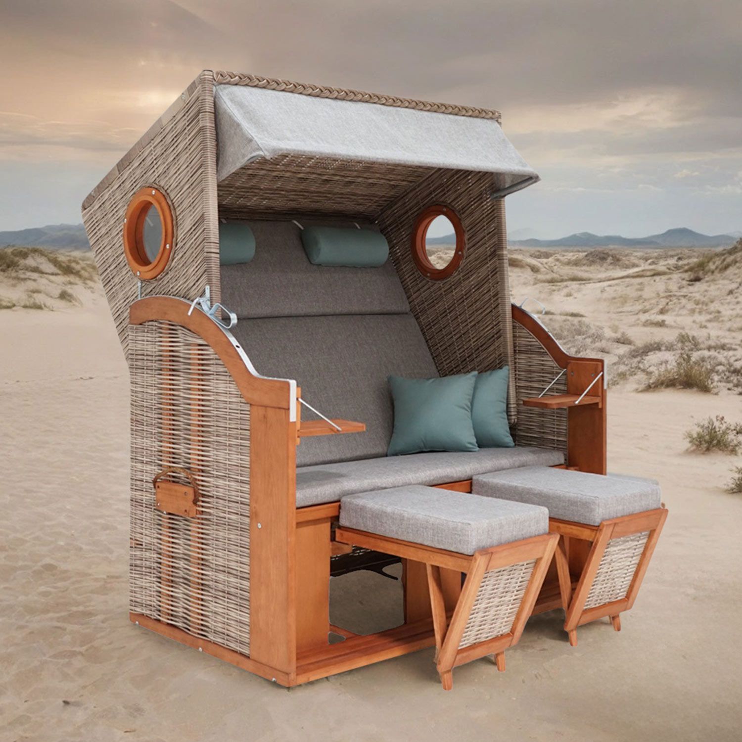 Stilvolle Devries Strandkorb Sellin Bilder