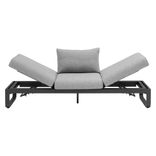 Zebra Fly Loungeset 2-tlg. Aluminium/Olefin Graphit | Garten und Freizeit