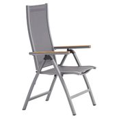 Zebra Fly Lounge 3-Sitzersofa Aluminium/Olefin Graphit/Mixed Grey ...