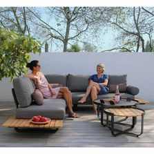 Zebra Fly Lounge 3-Sitzersofa Aluminium/Olefin Graphit/Mixed Grey ...