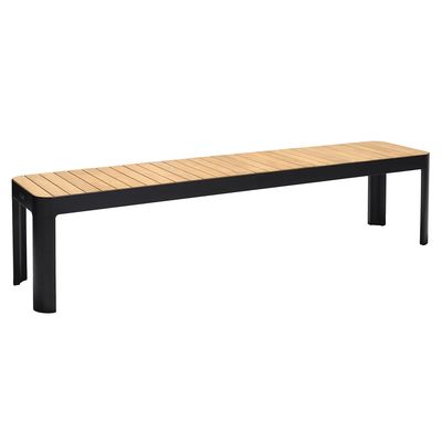 LifestyleGarden Portals Gartentisch 161x95cm Aluminium/Teak Batman ...
