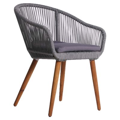 OUTLIV. Lille Diningsofa Akazie/Rope/Polyester Natur/Hellgrau/Grau ...