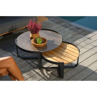 Zebra Fly Ecklounge inkl. Loungetisch Aluminium/Olefin Graphit