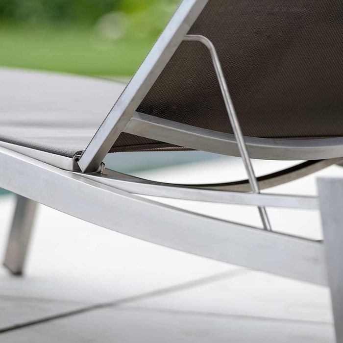 Stern Allround Rollliege Edelstahl/Textilene Silber/Taupe | Garten und ...