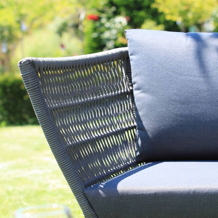 Acamp Alhambra Loungeset 4-tlg. Akazie/Rope/Polster Teaklook/Anthrazit ...