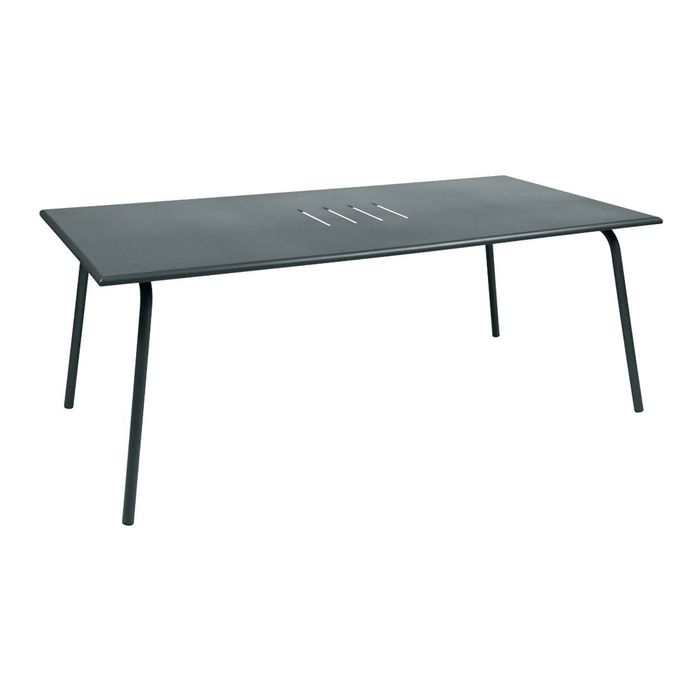 Fermob Monceau Gartentisch 146x80cm Stahl Gewittergrau | Garten-und ...