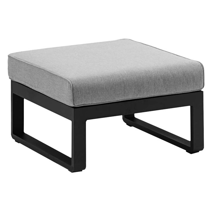 Zebra Fly Gartensofa inkl. Lounge Hocker Aluminium/Olefin Graphit ...